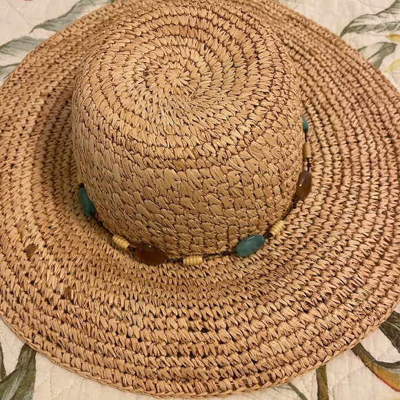 Sun & Sand | Accessories | Sun And Sand Wide Brim Summer Straw Hat ...